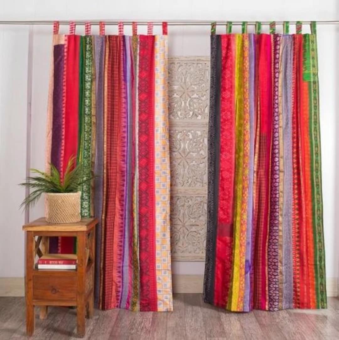 EXPRESS SERVICE of Indian Vintage Old Silk Sari Fabric Patchwork ...