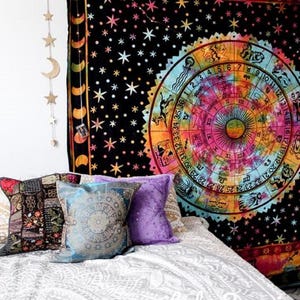 Tapestry Wall Hanging Hippie Tapestry Wall Decor Psychedelic Hippie ...