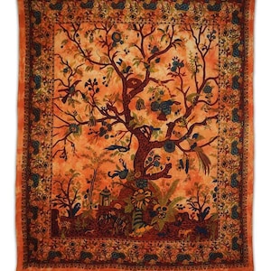 Tapestry Wall Hanging Hippie Tapestry Wall Decor Psychedelic Hippie ...
