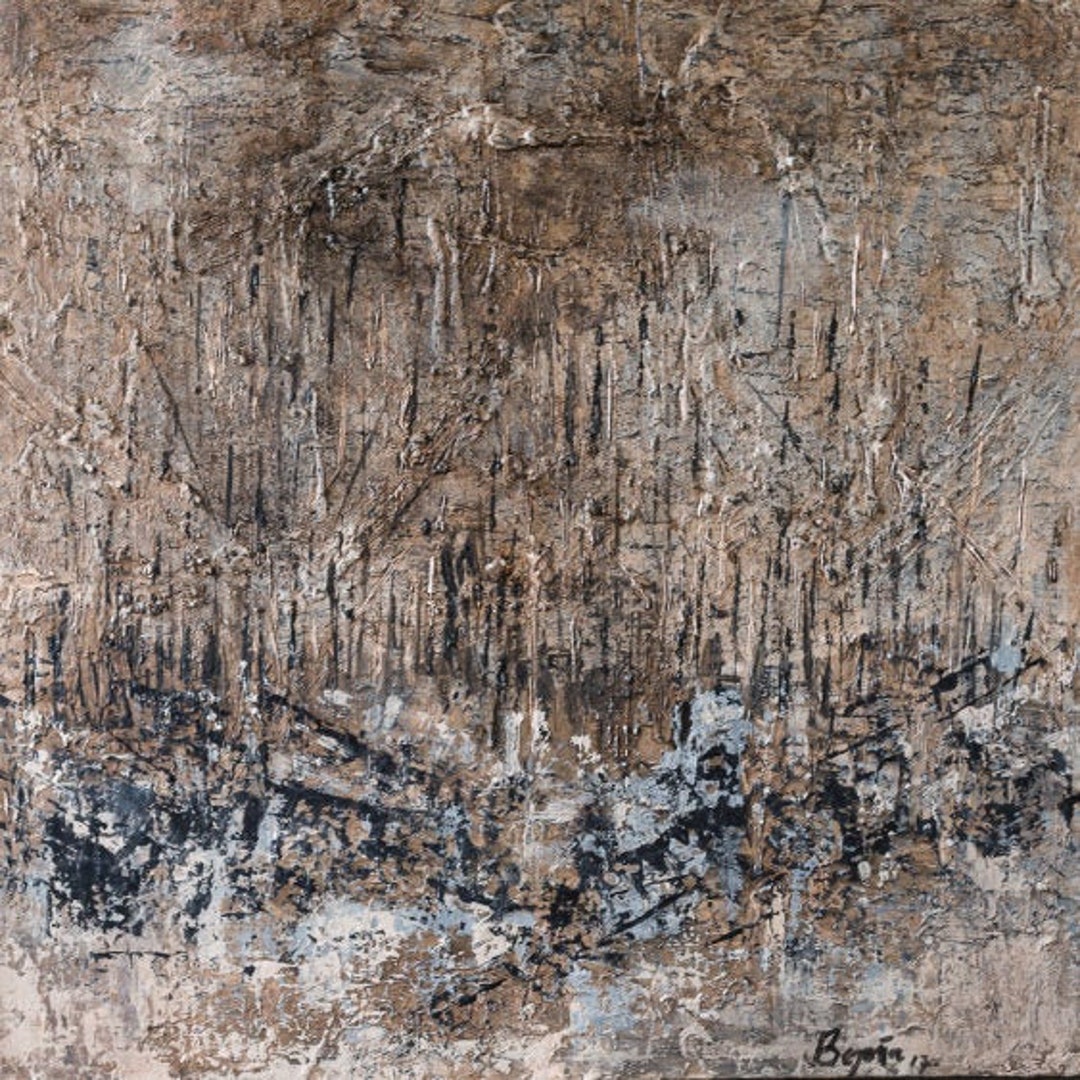 Hail Painting Work That Marks Small Reliefs in the Texture of the ...