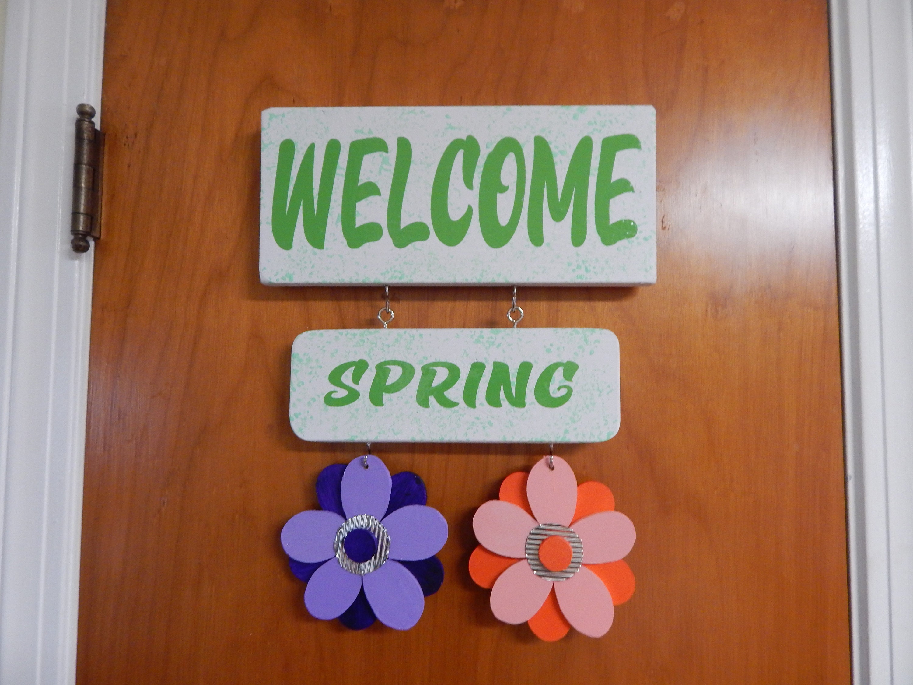 Spring Flowers Welcome Sign - Etsy Sweden