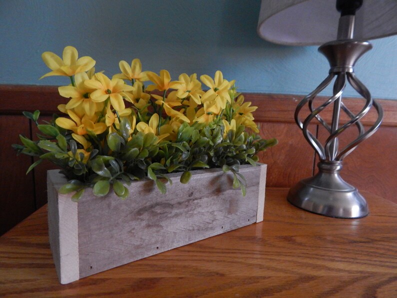 Small Rustic Wooden Box With Wildflowers - Etsy