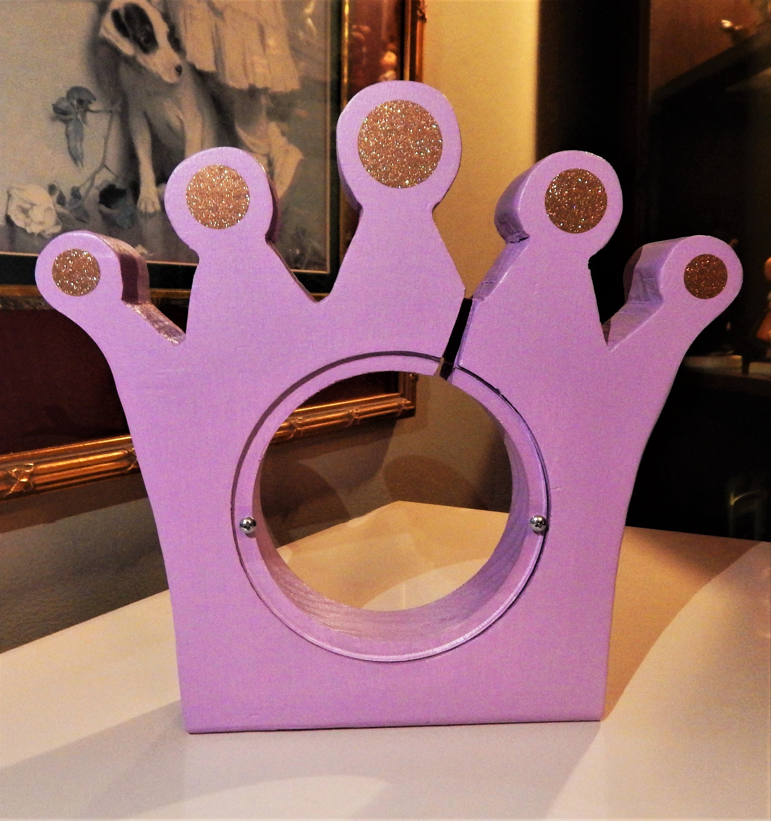 Wooden Princess Crown Coin Bank - Etsy