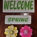Spring Flowers Welcome Sign - Etsy