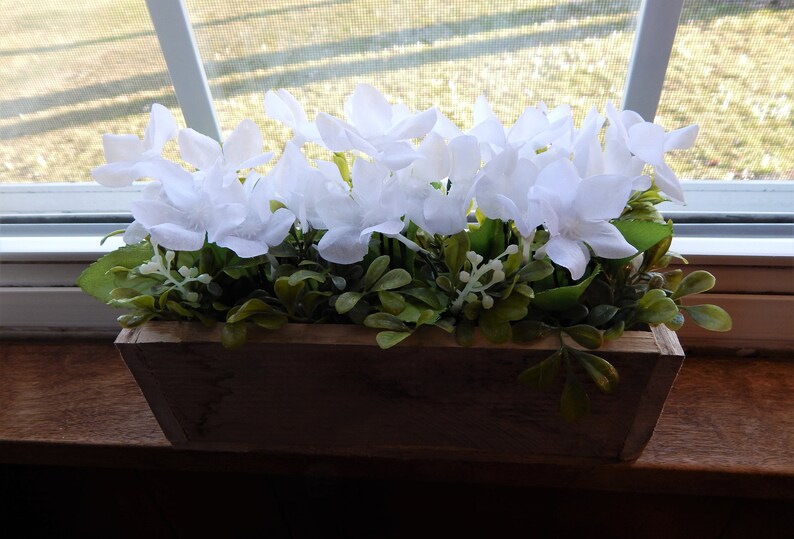 Small Rustic Wooden Box With Wildflowers - Etsy