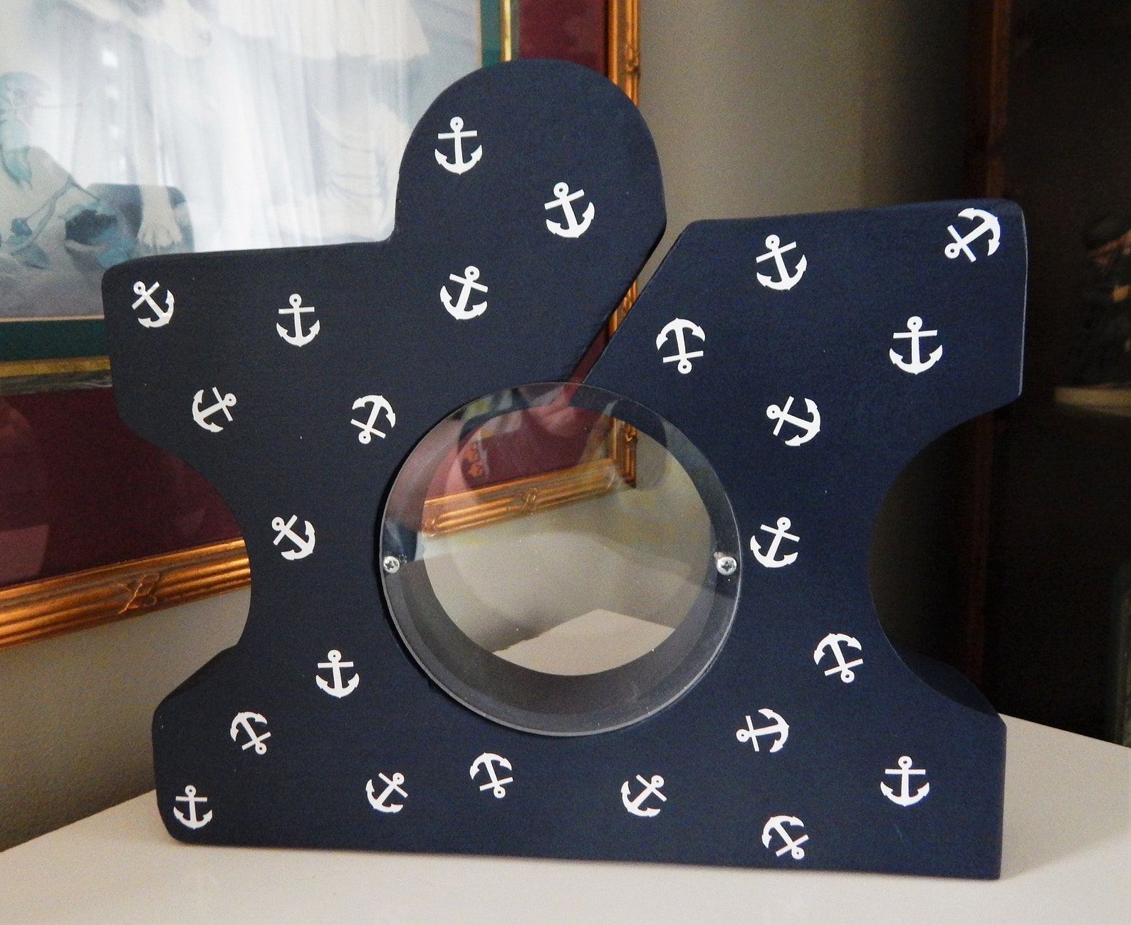 Wooden Nautical Themed Puzzle Piece Shaped Coin Bank | Etsy