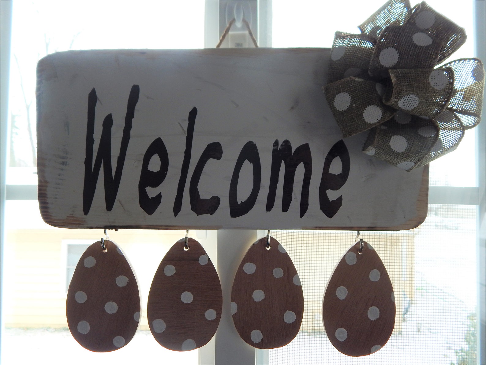 Rustic Wooden Distressed Welcome Sign - Etsy