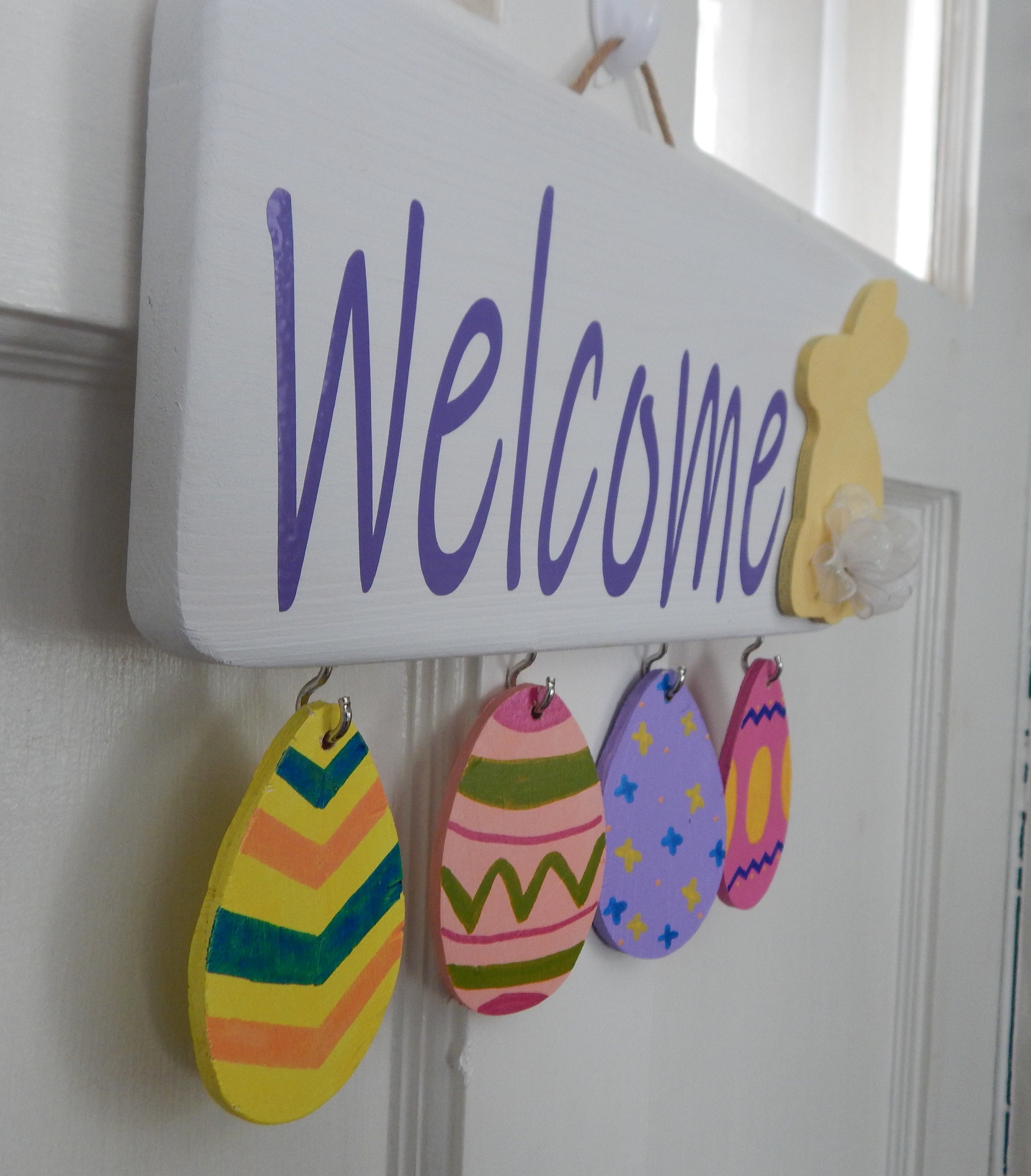 Wooden Easter Welcome Sign | Etsy