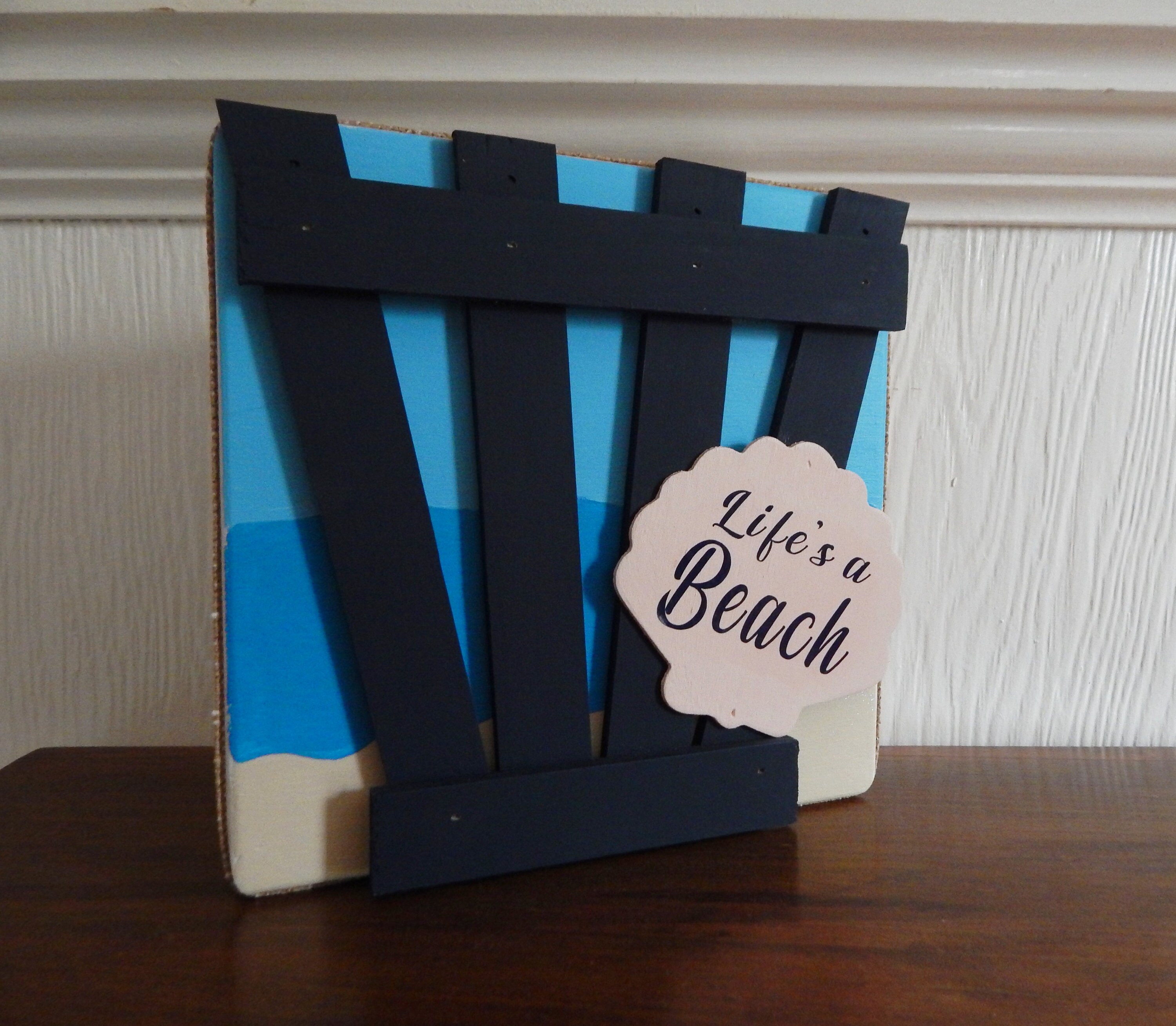 Life's a Beach Wooden Block Sign | Etsy