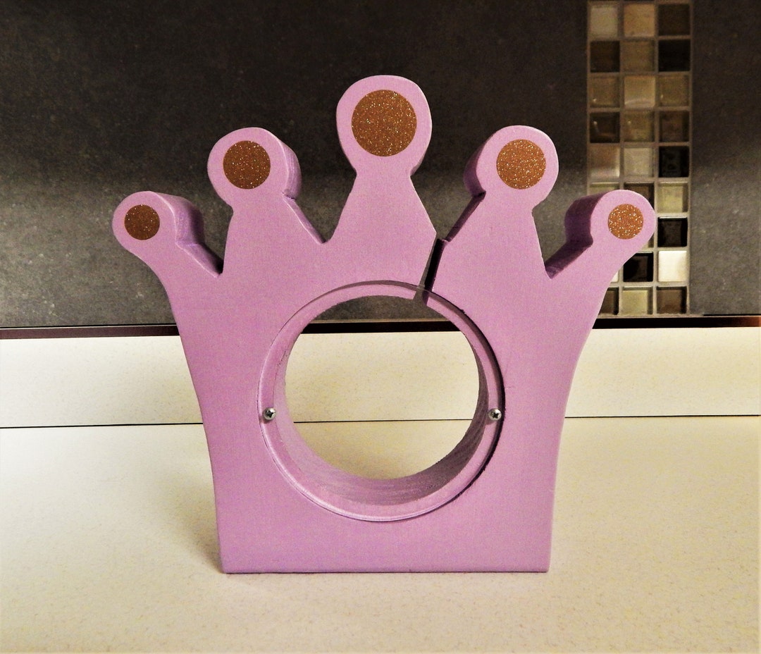 Wooden Princess Crown Coin Bank - Etsy