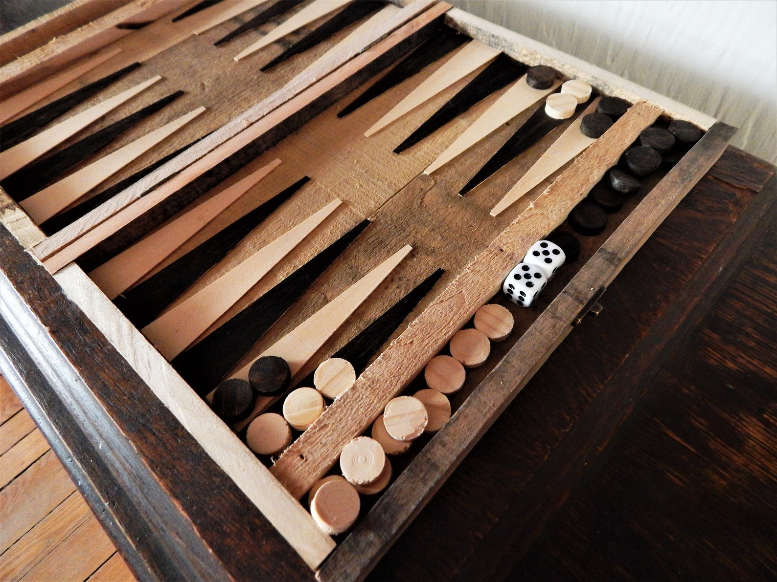 Rustic Reclaimed Wooden Backgammon Game - Etsy