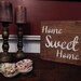 Wooden Block Sign home Sweet Home - Etsy