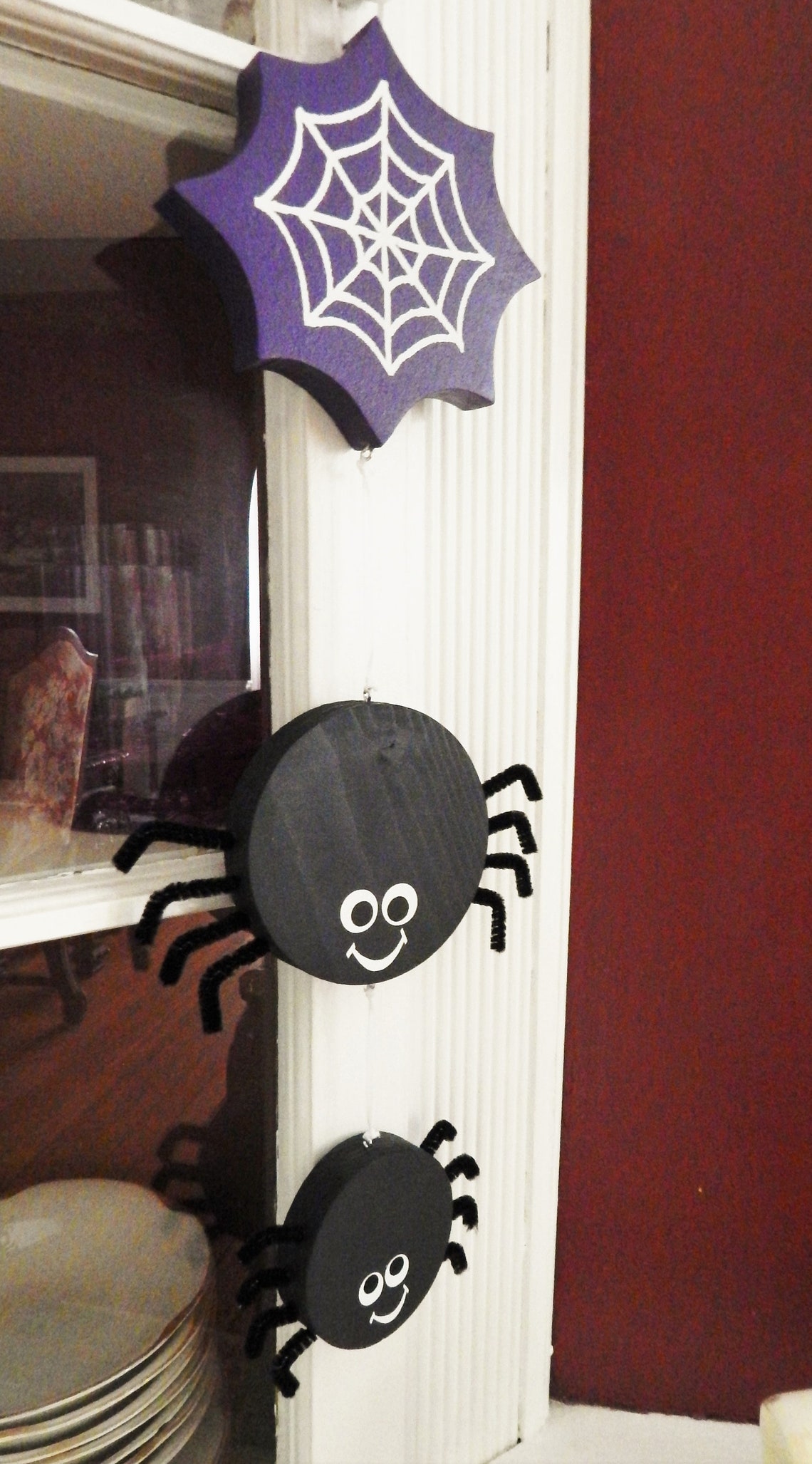 Three Piece Spider & Web Door/wall Hanger - Etsy