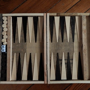 Rustic Reclaimed Wooden Backgammon Game - Etsy