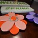 Spring Flowers Welcome Sign - Etsy