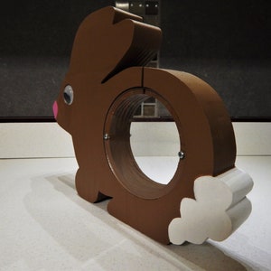Wooden Bunny Coin Bank - Etsy