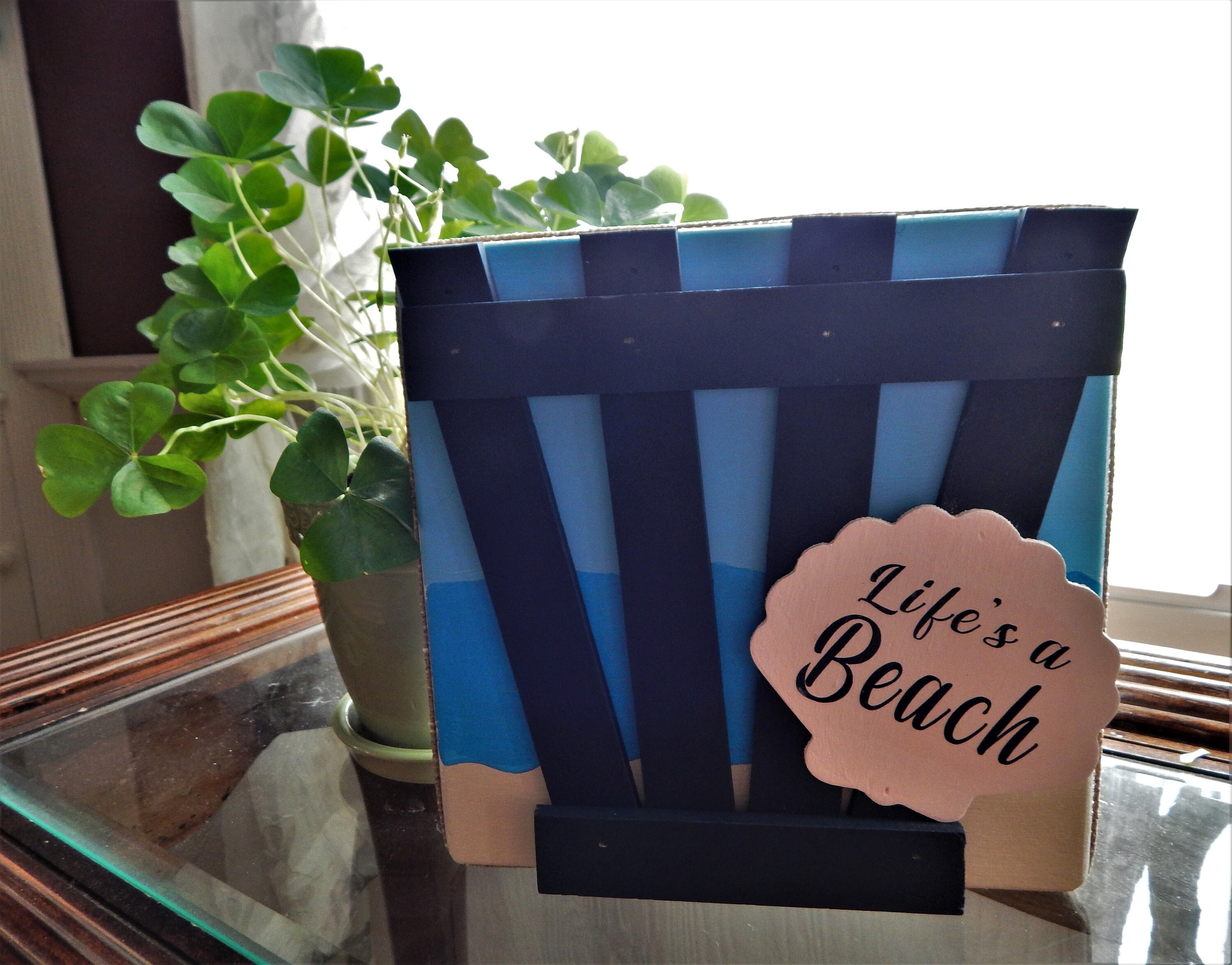 Life's a Beach Wooden Block Sign | Etsy