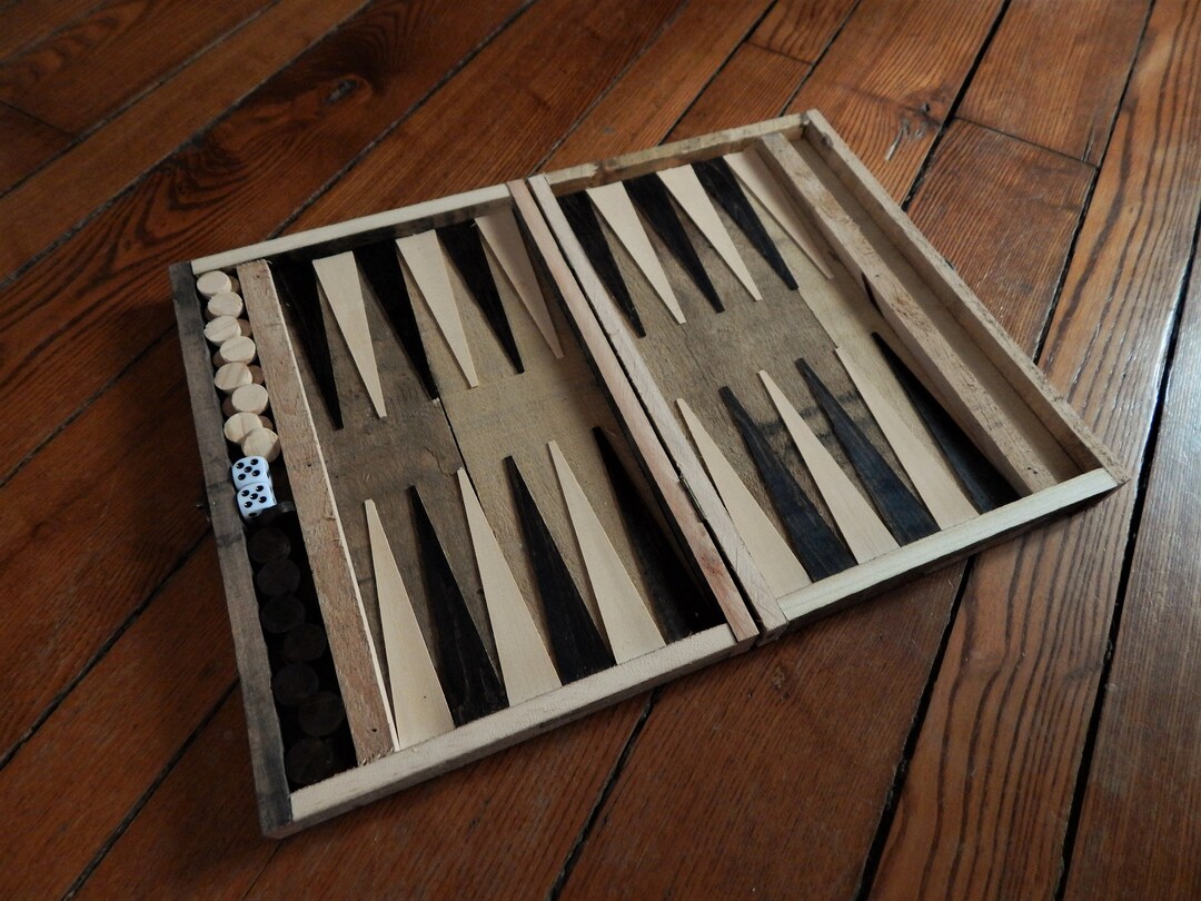 Rustic Reclaimed Wooden Backgammon Game - Etsy