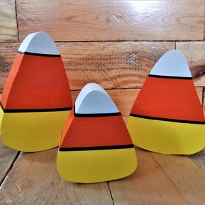 Fall Candy Corn Shelf Sitters - Set of 3 - Etsy