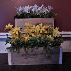 Small Rustic Wooden Box With Wildflowers - Etsy