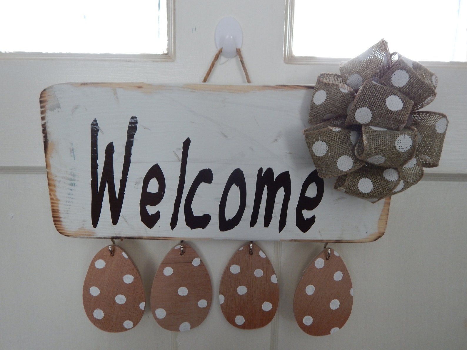 Rustic Wooden Distressed Welcome Sign - Etsy