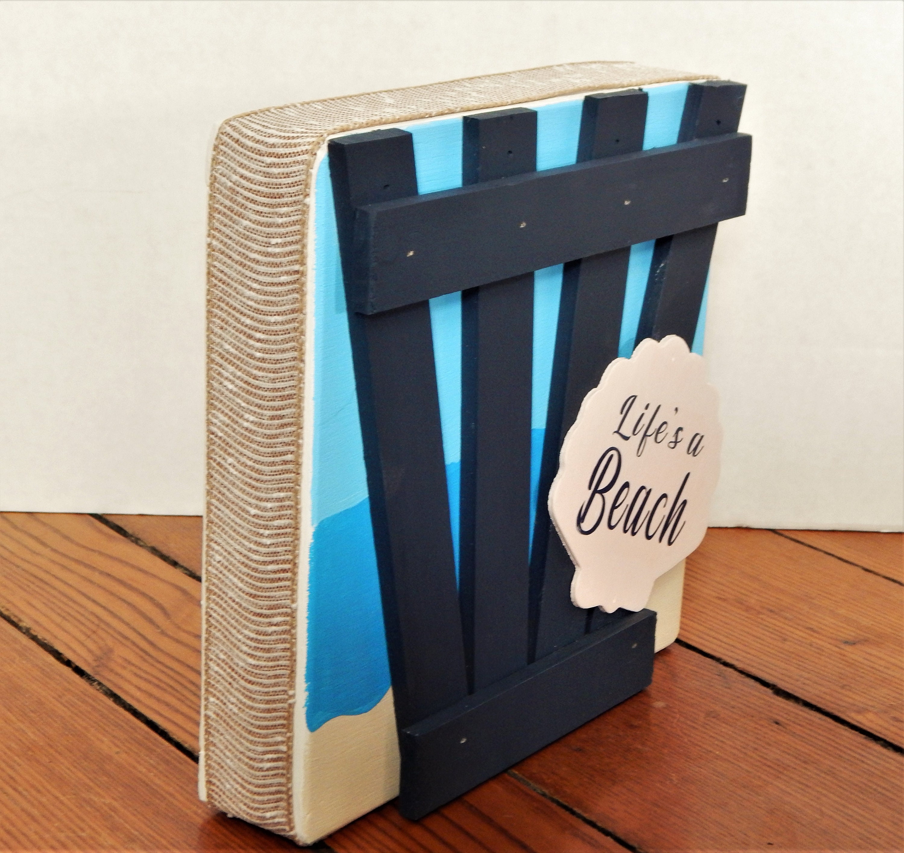 Life's a Beach Wooden Block Sign | Etsy