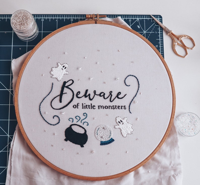 Spooky Halloween Fall Hand Embroidery PDF Pattern - Etsy
