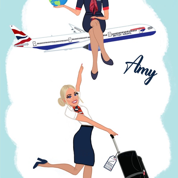 British Airways Cabin Crew Card - Etsy UK