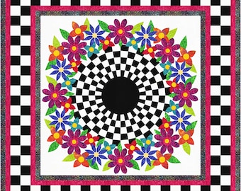 Whimsy Flowers PDF Quilt Pattern - Etsy