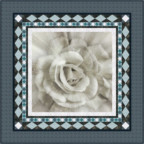 Hoffman Rose Panel - Etsy
