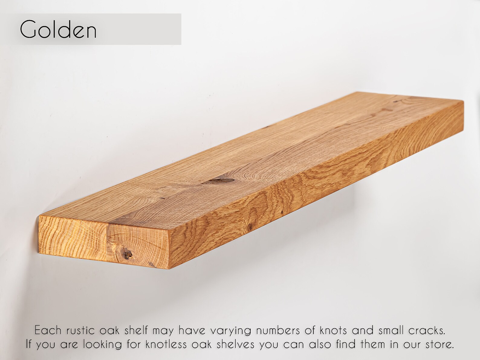 Rustic Oak Wall Shelves Custom Sizes. Wood Floating Shelves - Etsy