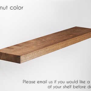 Custom Floating Shelves Any Length, Width and Height. Solid Wood Wall ...