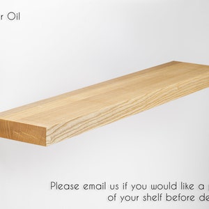 Custom Floating Shelves Any Length, Width and Height. Solid Wood Wall ...