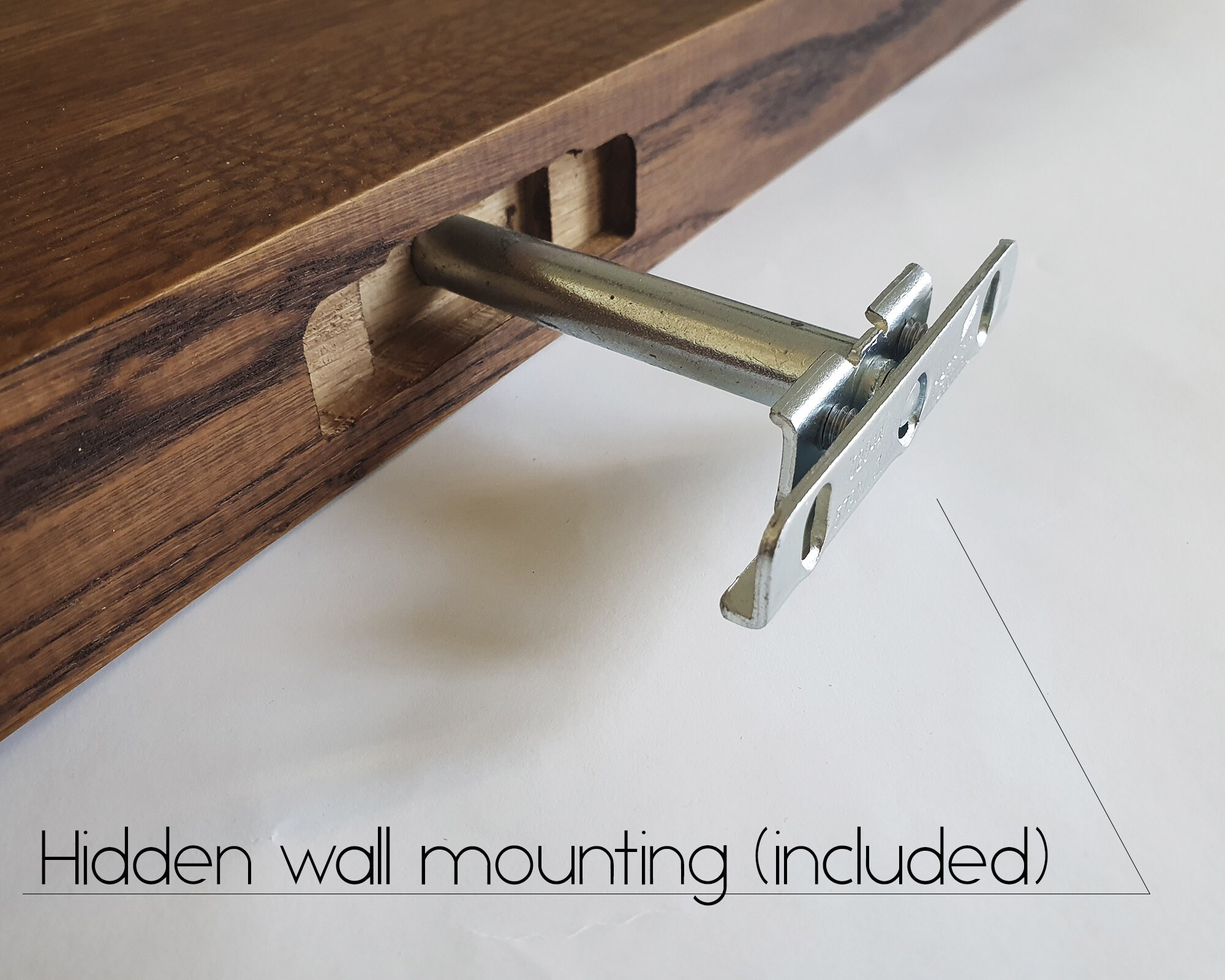 Rustic Oak Wall Shelves Custom Sizes. Wood Floating Shelves - Etsy ...