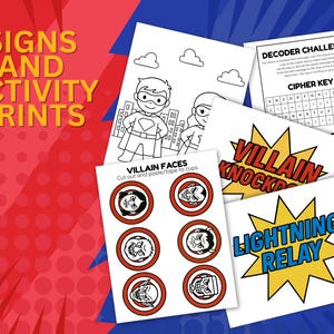 Superhero Training Camp Printable Party Planner | Birthday Games, Decor ...