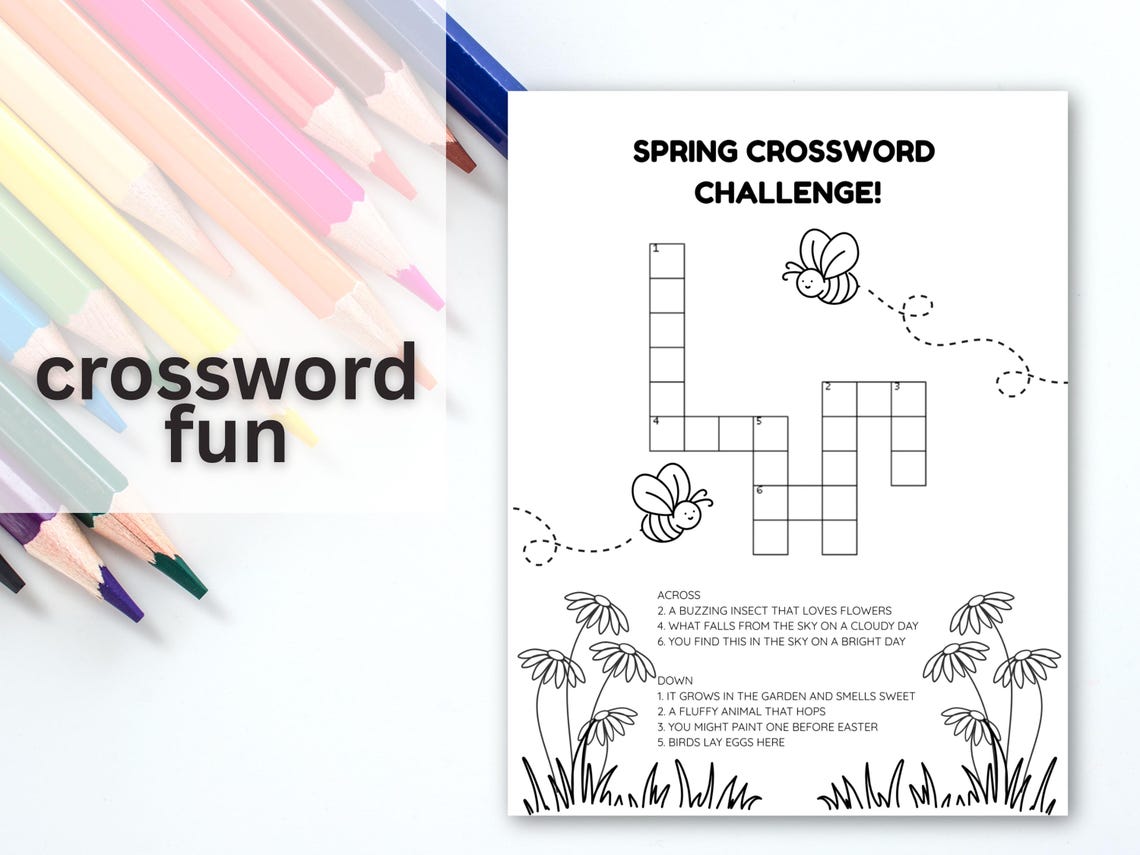 Spring Activity Pack for Kids | Printable Games, Coloring, Word Search ...