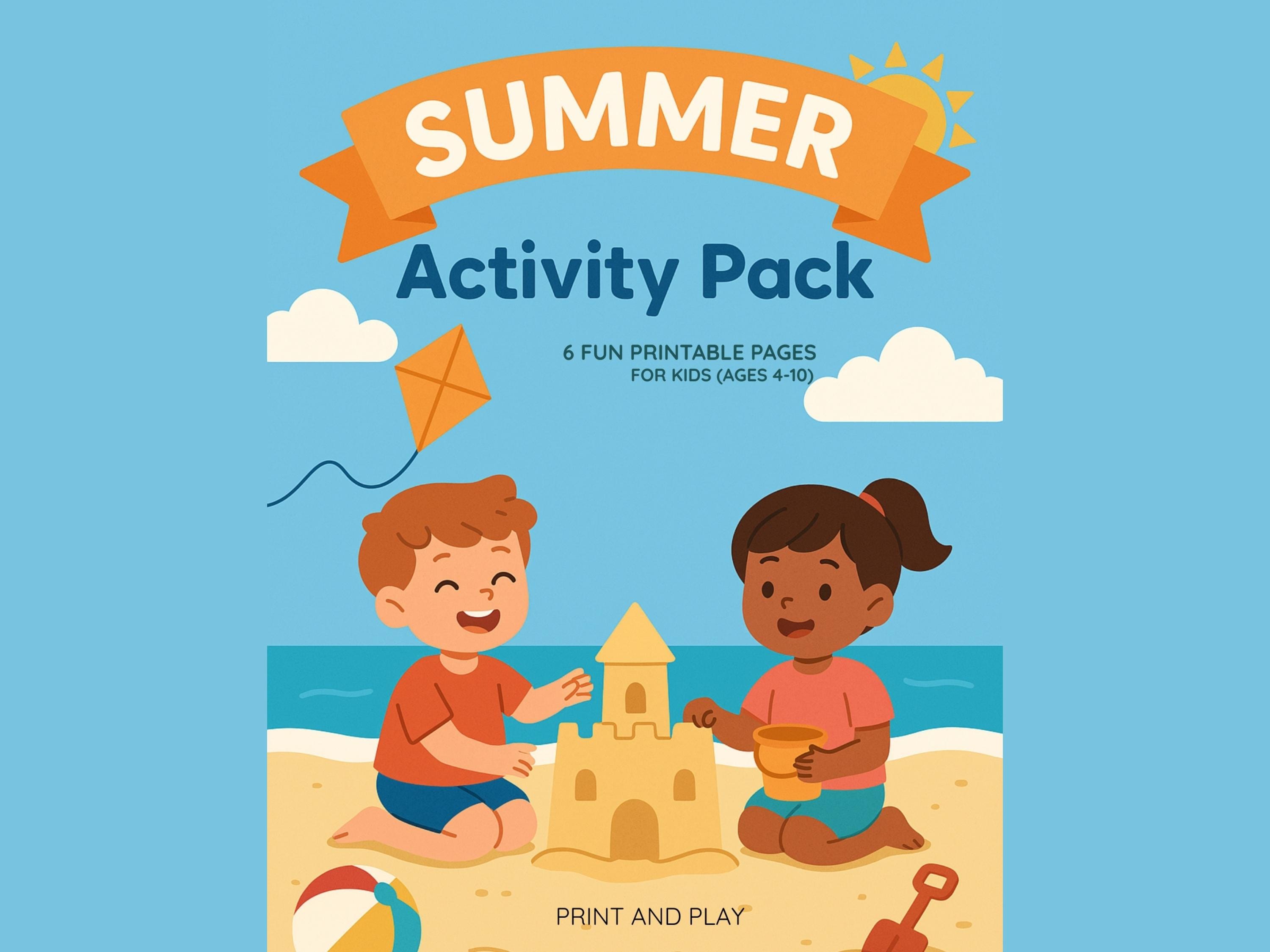 Summer Activity Pack for Kids | Printable Games & Coloring (PDF) - Etsy