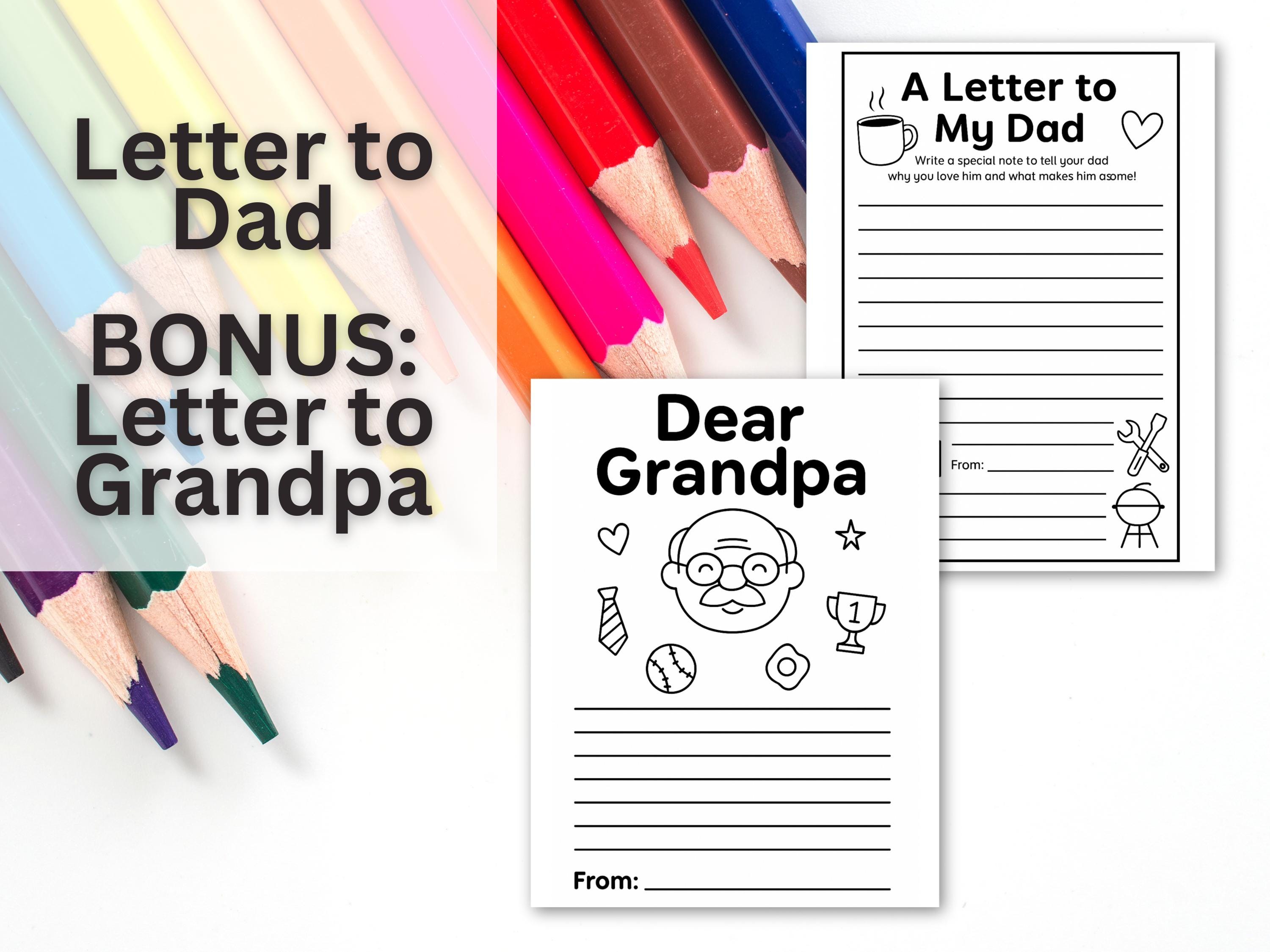 Father’s Day Activity Pack for Kids | All About Dad & Grandpa, Coloring ...