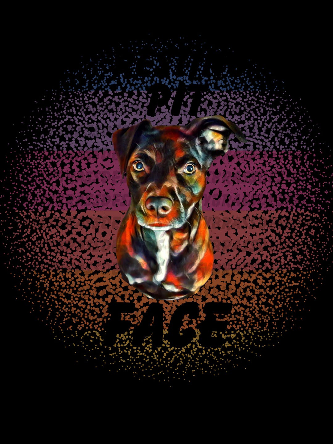 Resting Pit Face Colorful Png File Shirt Png Sublimation Png Trendy ...