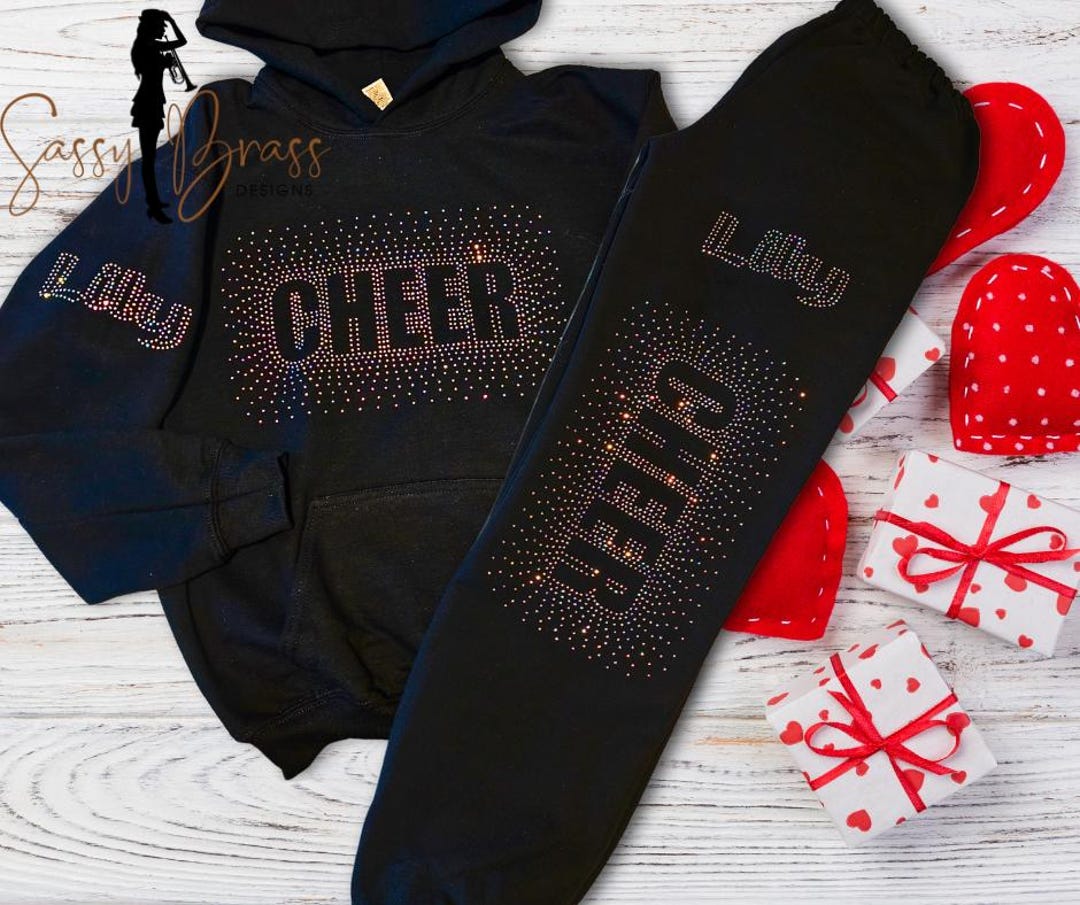 Personalized Rhinestone Cheer Suit/rhinestone Cheer Hoodie/rhinestone ...