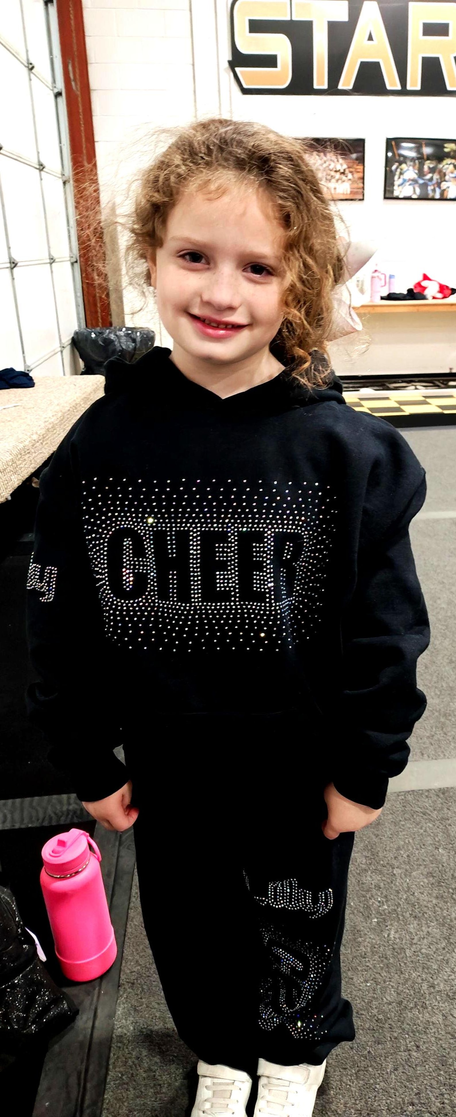 Rhinestone Cheer Sweat Suit/rhinestone Cheer Hoodie/rhinestone Cheer ...