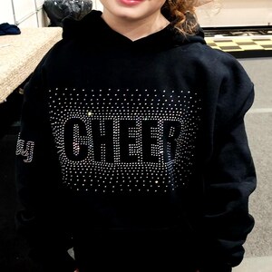 Personalized Rhinestone Cheer Suit/rhinestone Cheer Hoodie/rhinestone ...