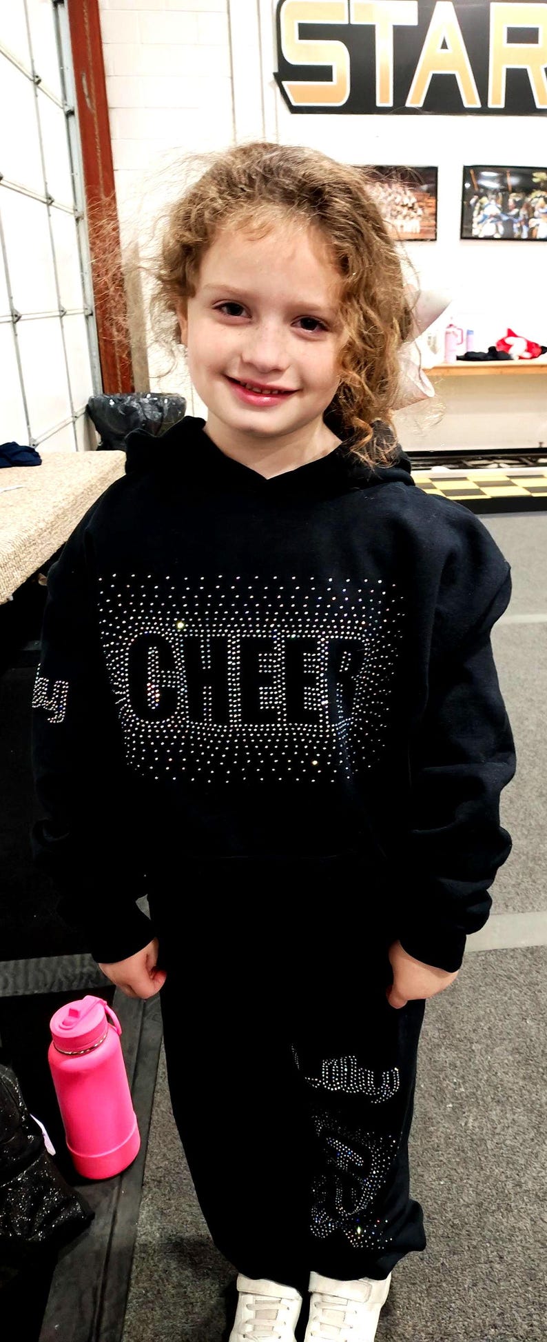 Rhinestone Cheer Sweat Suit/rhinestone Cheer Hoodie/rhinestone Cheer ...