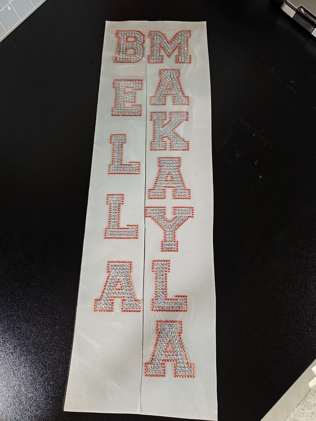 Personalized Rhinestone Transfer/hotfix Transfer - Transfer Only - Etsy