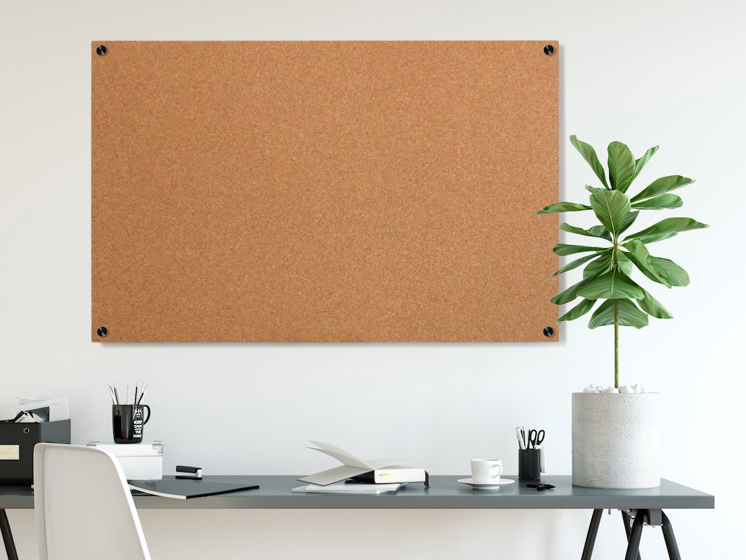Custom Modern Cork Board | Wall-mounted Large Cork Bulletin Board With ...