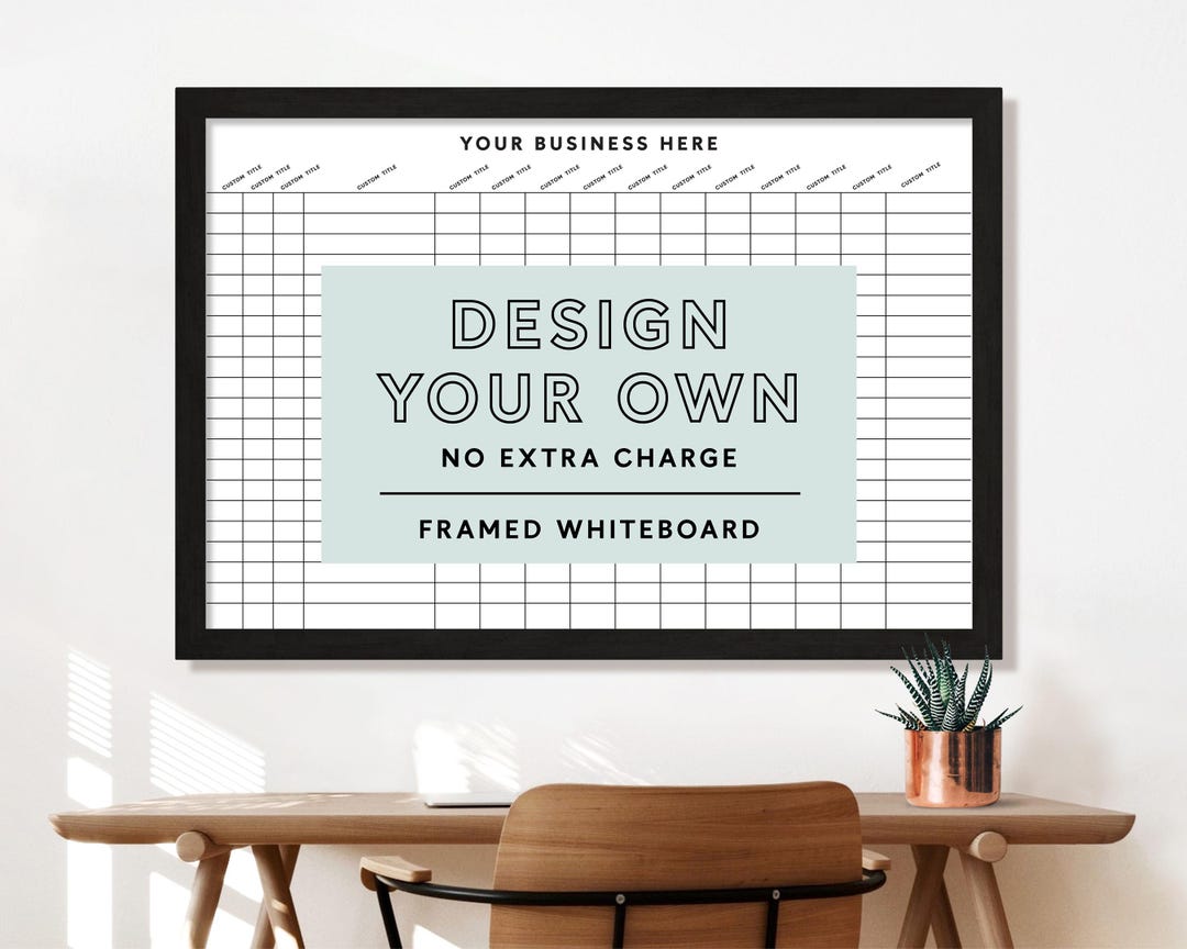 Design Your Own Custom Dry-erase Board | Business Organizer | Premium ...