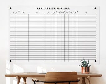 DIY Acrylic Real Estate Pipeline Transaction Board, Editable Canva ...