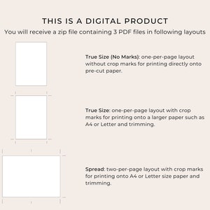 Basic Notes Bundle, Mini HP Size Printable Note Taking Template Pack ...