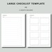 A6 Large Checklist Duo Checklist Template To-do List - Etsy UK