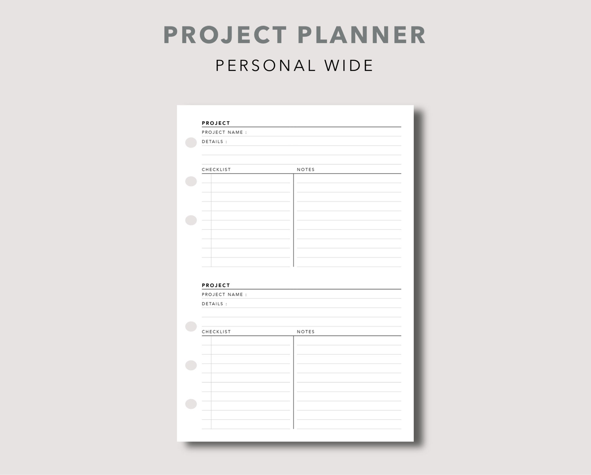 Paper & Party Supplies Calendars & Planners Paper Project Planning ...